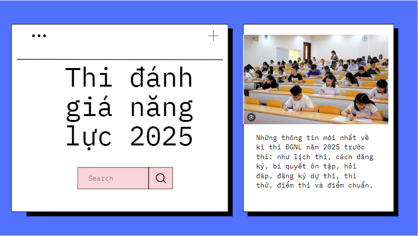Thi đánh giá năng lực 2025